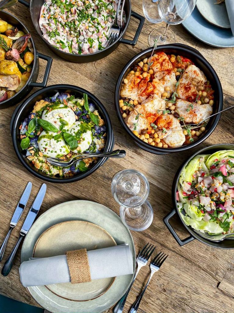 Take-away dishes cooked by us and served by you